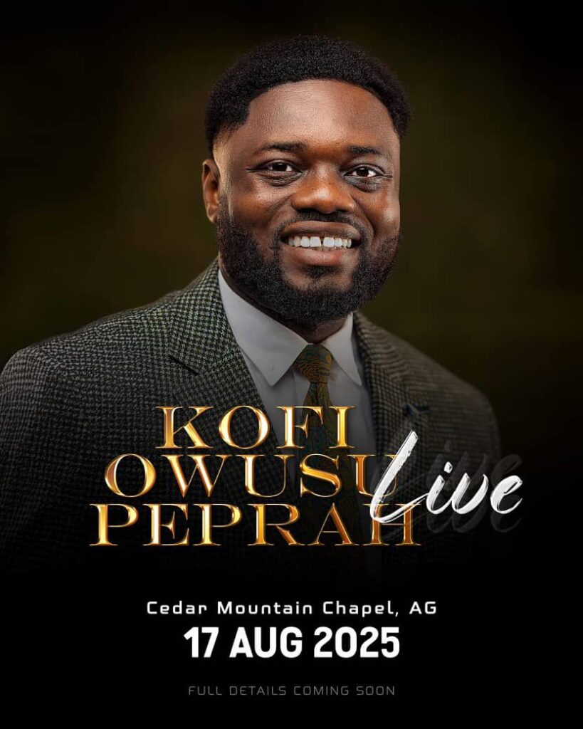 Kofi Owusu Peprah Set to Host Spirit-Filled Live Concert on August 17 at Cedar Mountain ...