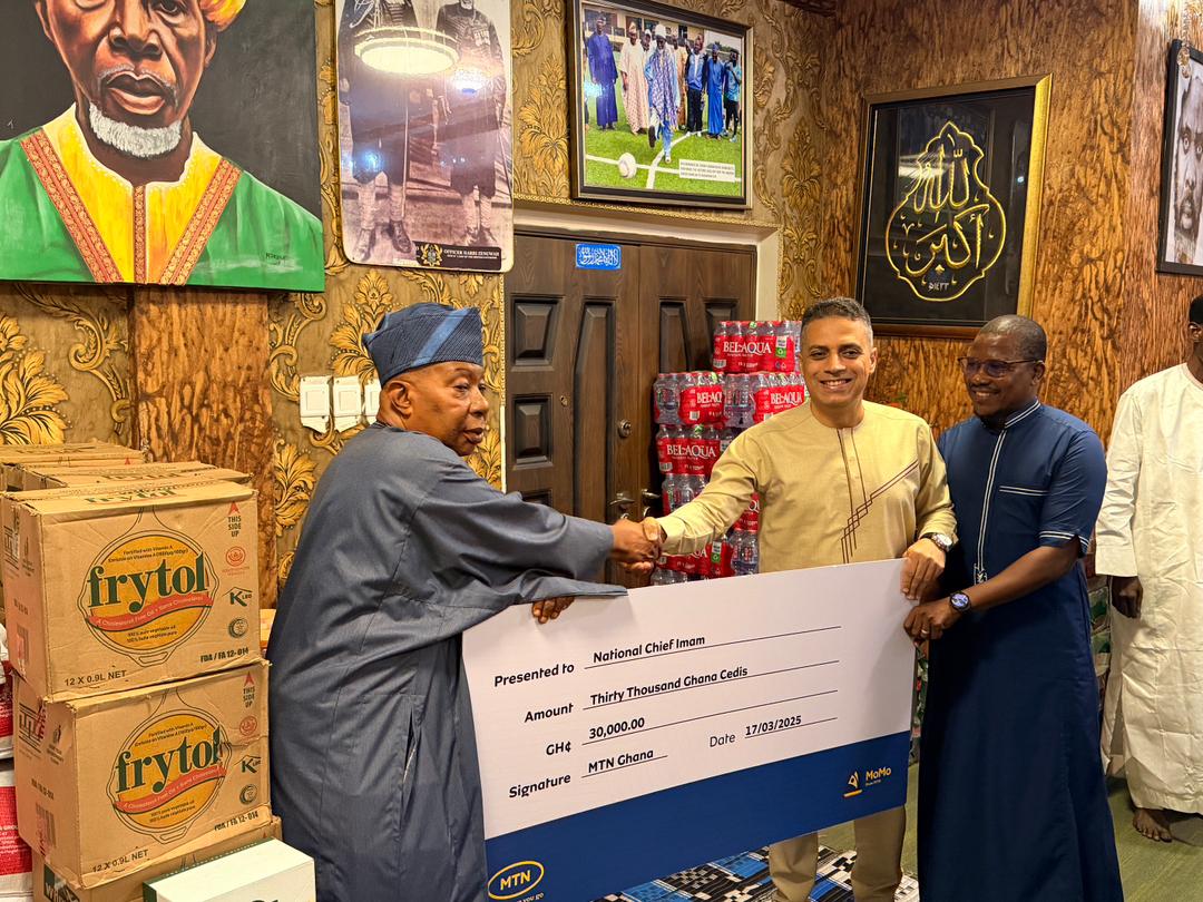 MTN Ghana Donates GH₵200,000 Support Package to National Chief Imam ...